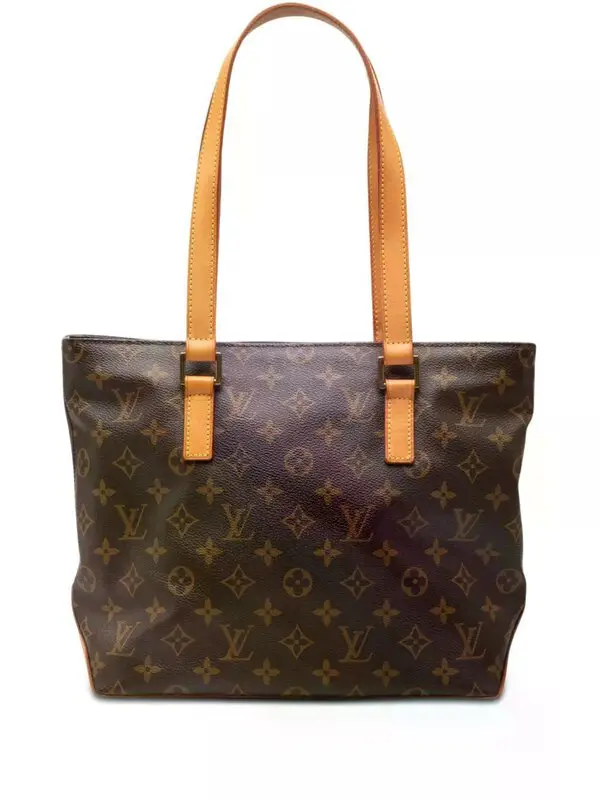 LOUIS VUITTON 2004 Monogram Cabas Piano Tote Bag - Brown
