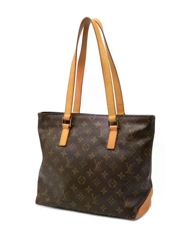 LOUIS VUITTON 2004 Monogram Cabas Piano Tote Bag - Brown