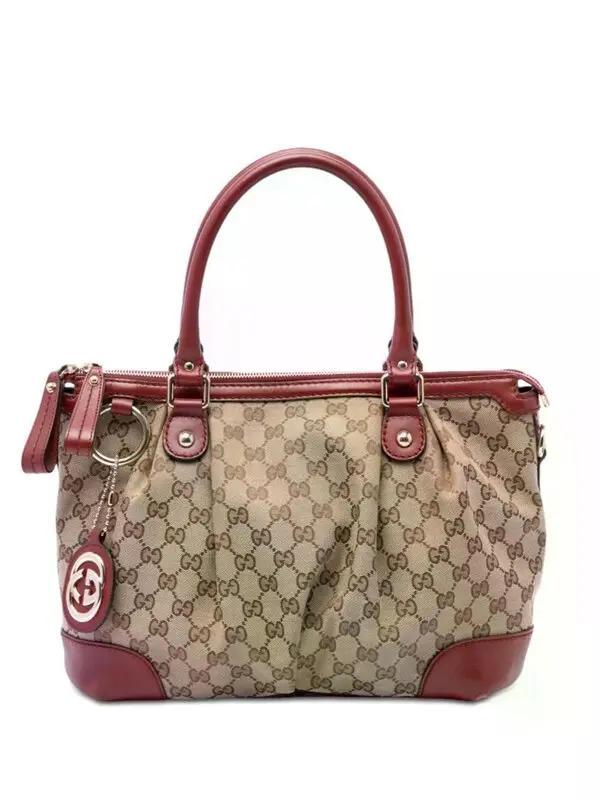 Gucci 2016-2026 Gg Canvas Sukey Satchel - Neutrals