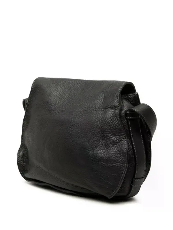 Chloé 2015 Medium Grained Calfskin Marcie Saddle Crossbody Bag - Black