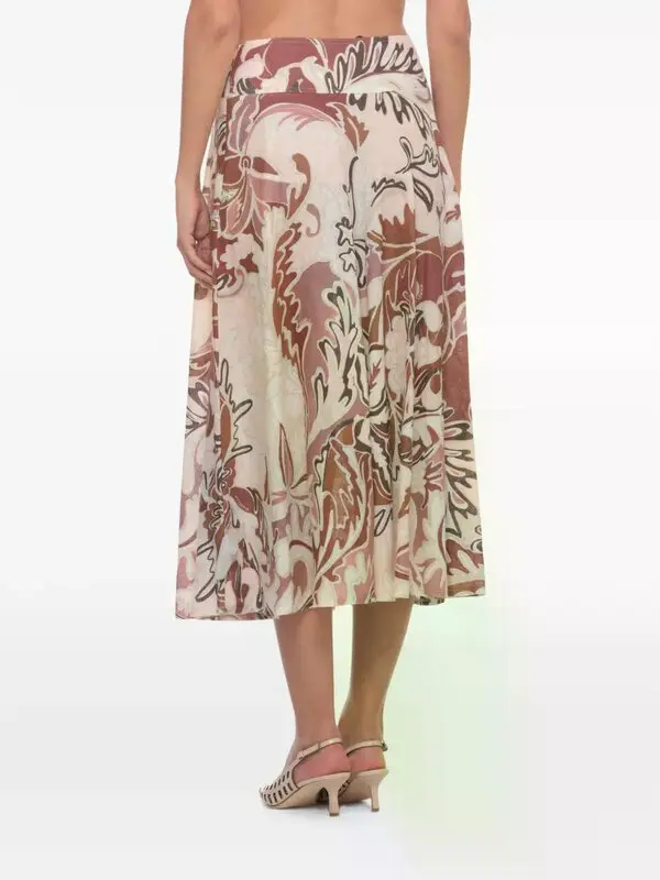 Marella Mlsospite Abstract-print Midi Skirt