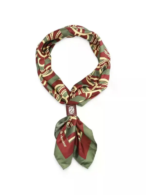 Drole De Monsieur Logo-print Scarf - Red