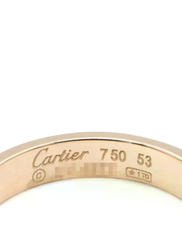 Cartier 18k Rose Gold Mini Love Ring - Pink
