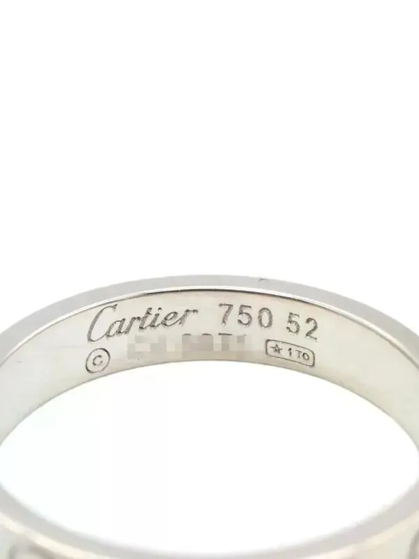 Cartier 18k White Gold Love Ring - Silver