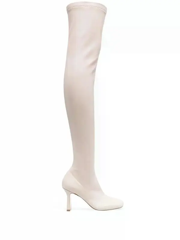 Stella McCartney Ivy Over-the-knee Heeled Boots - Neutrals