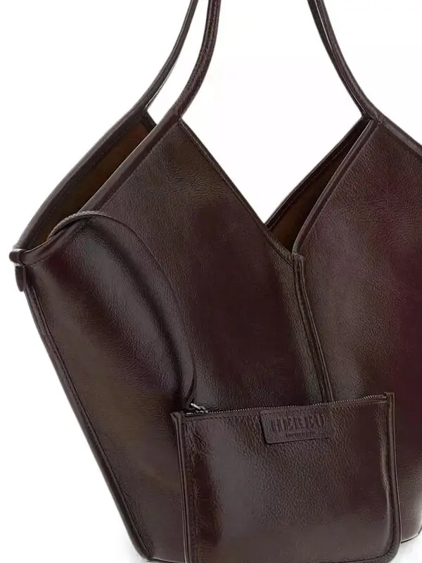 Hereu Calella Leather Shoulder Bag - Red