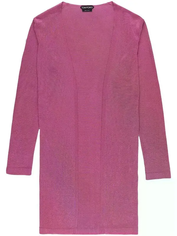 TOM FORD Open-front Midi Cardigan - Pink