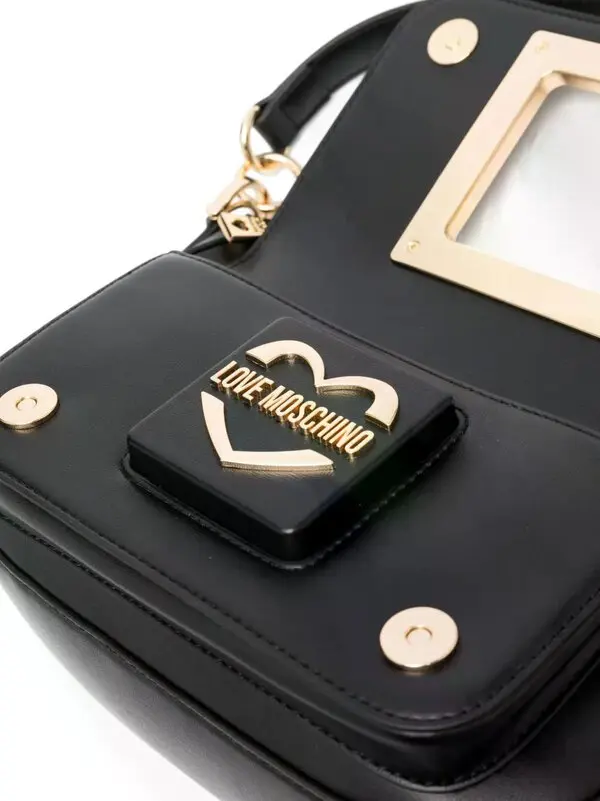 Moschino Logo-plaque Tote Bag - Black