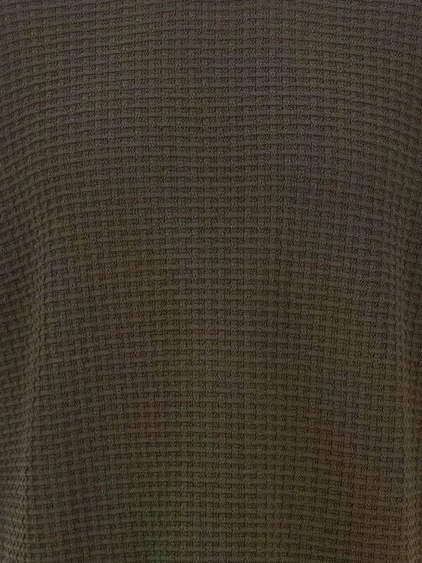 KANGRA Honeycomb-stitch Short-sleeved Top