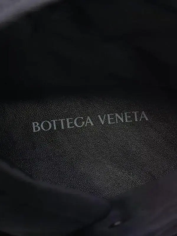 Bottega Veneta High-top Sneakers With Ridged Sole - Black