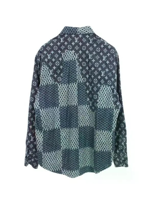 LOUIS VUITTON X Nigo 2010s Giant Damier Monogram Shirt
