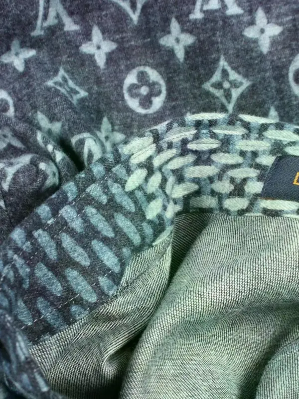 LOUIS VUITTON X Nigo 2010s Giant Damier Monogram Shirt