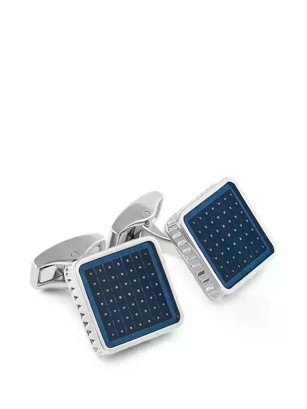 Tateossian Giza Ice Enamel-texture Cufflinks