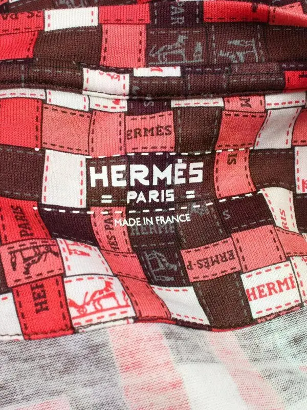 Hermès 2010s Bolduc Au Carre T-shirt - Red