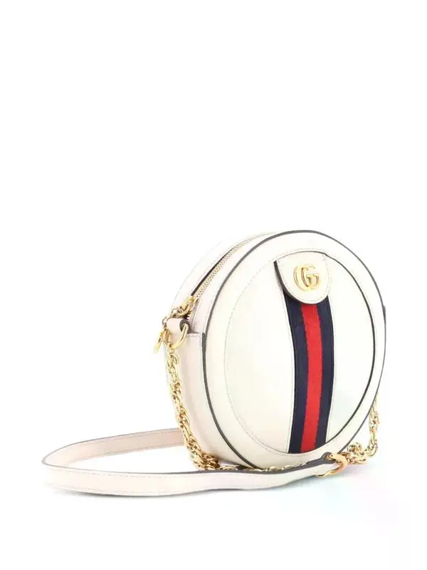 Gucci Ophidia Round Shoulder Bag Mini Crossbody Bag - Neutrals