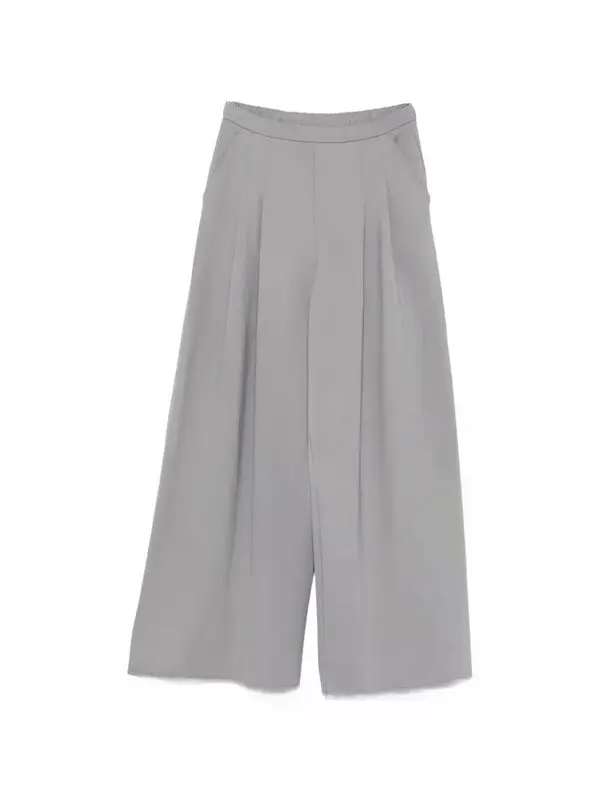 Max Mara Vongola Pleated Palazzo Pants - Grey