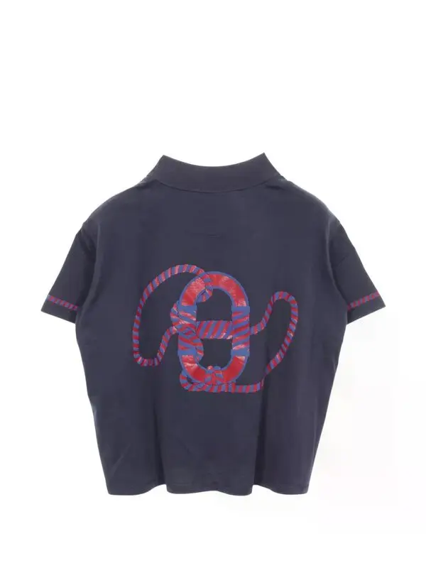 Hermès 2010s Kanoe Mock-neck T-shirt - Blue