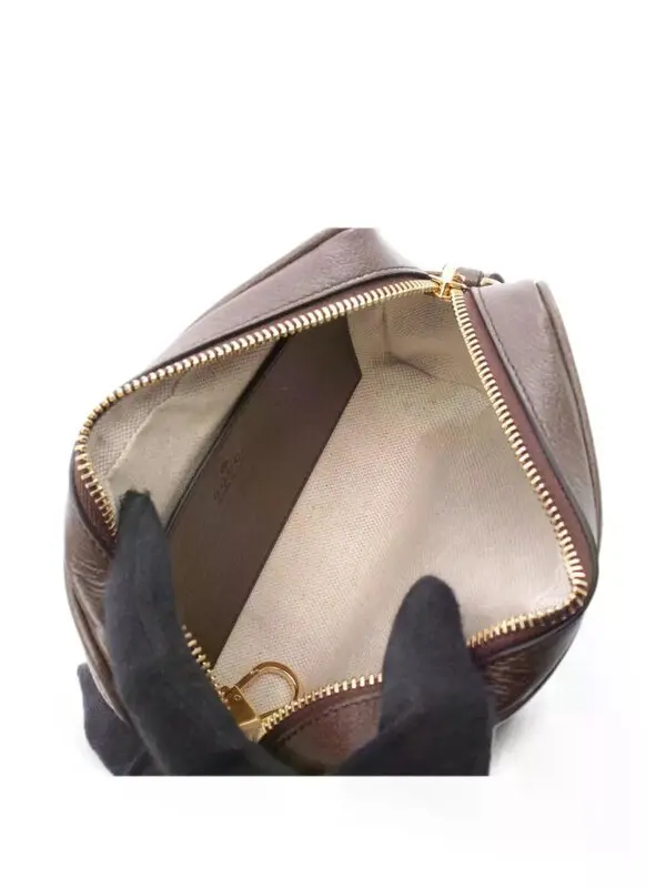 Gucci 2020s Mini Ophidia Gg Canvas Shoulder Bag