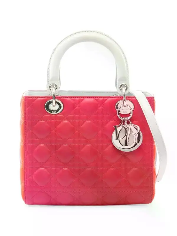 Dior 2010s Lady Two-way Handbag - Pink