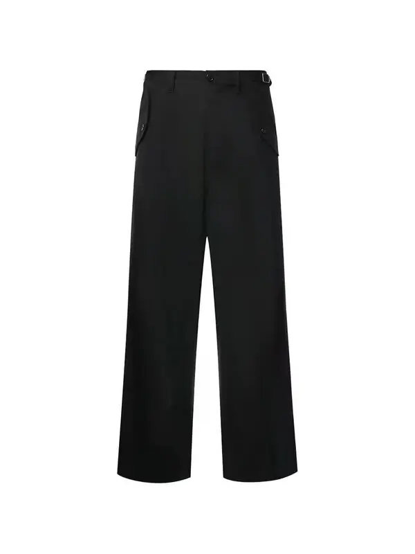 Dsquared2 Buckle-detail Flap-pocket Trousers - Black