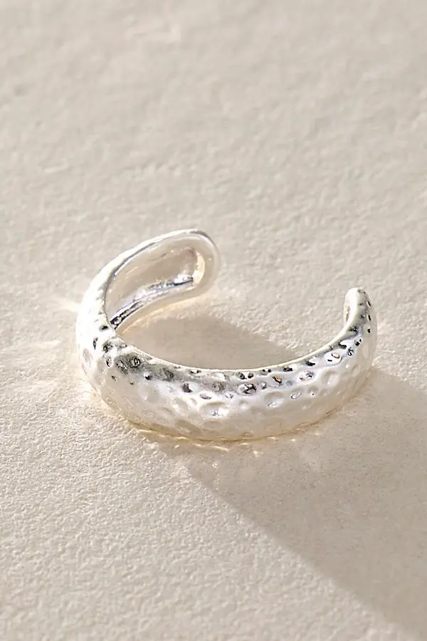 Free People Textured Toe Ring - Silver
