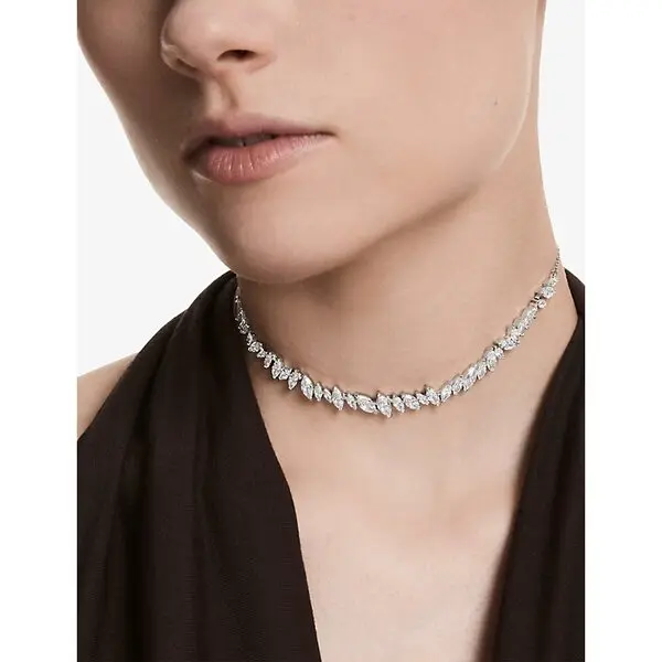 SWAROVSKI Mesmera Rhodium-plated Cubic Zirconia Choker