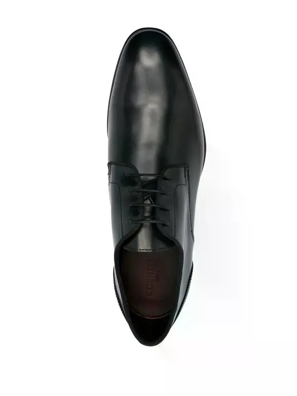 Corneliani Almond-toe Leather Derby Shoes