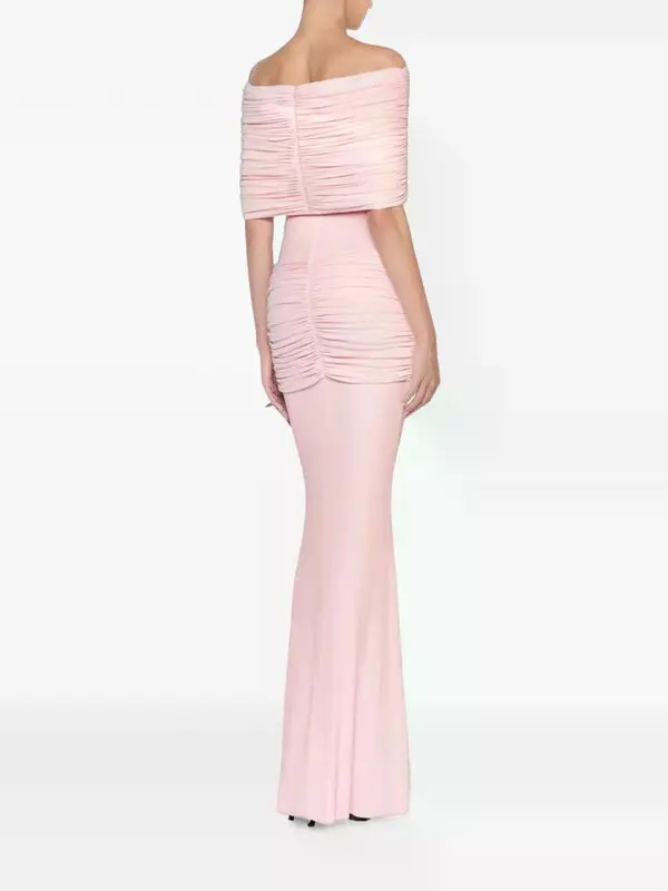 CHATS BY C.DAM Draped Off-shoulder Dress