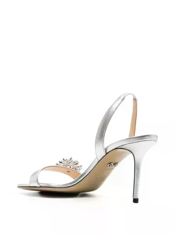 Mach & Mach Crystal-embellished Leather Sandals