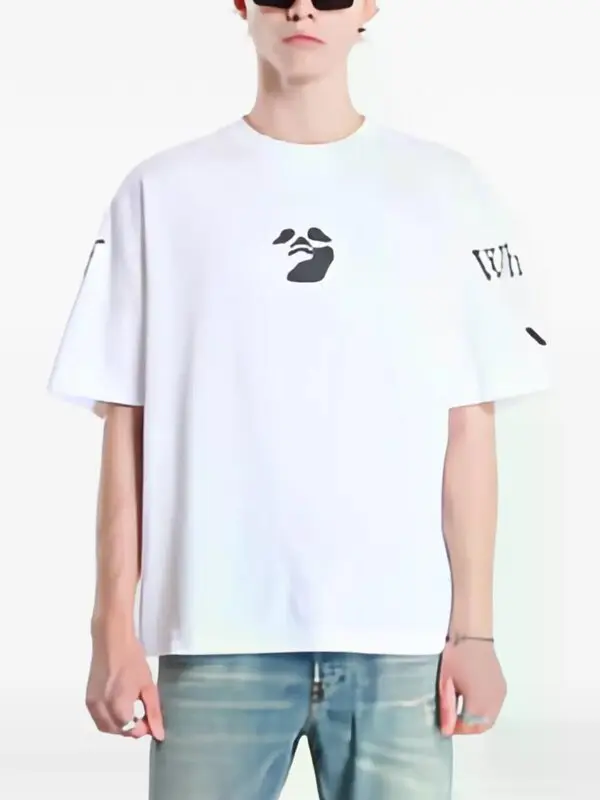 Off-White Swimming Logo Skate Short-sleeve T-shirt - White