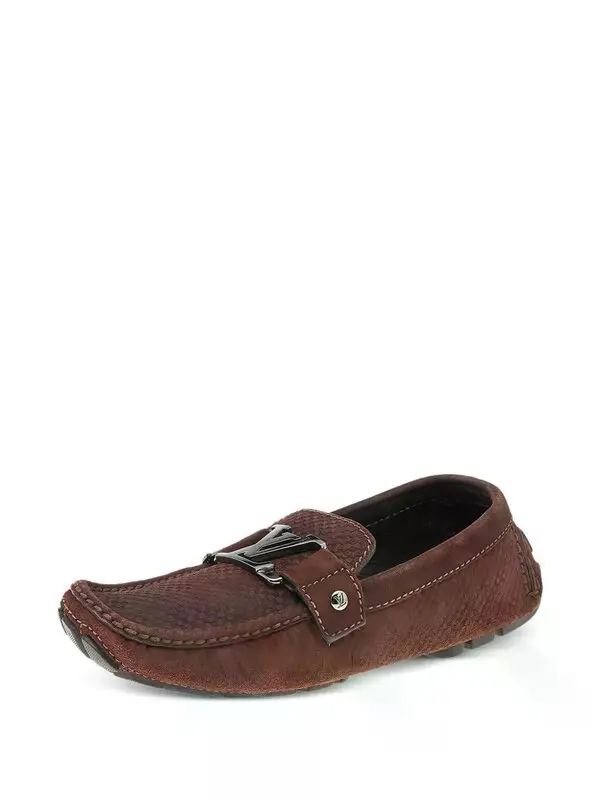 LOUIS VUITTON Monte Carlo Suede Loafers - Brown