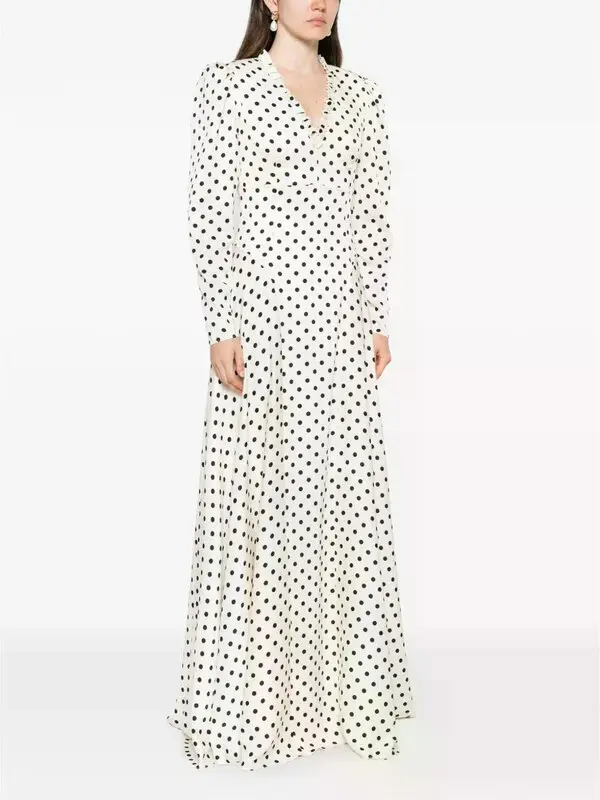ADAMARIS Polka-dot Maxi Dress