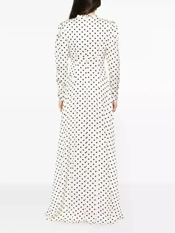 ADAMARIS Polka-dot Maxi Dress