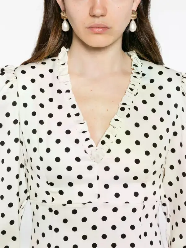 ADAMARIS Polka-dot Maxi Dress