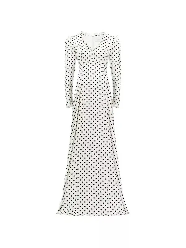 ADAMARIS Polka-dot Maxi Dress