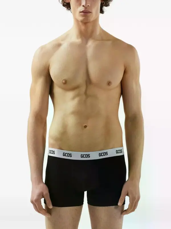 Gcds Logo-waistband Boxers - Black