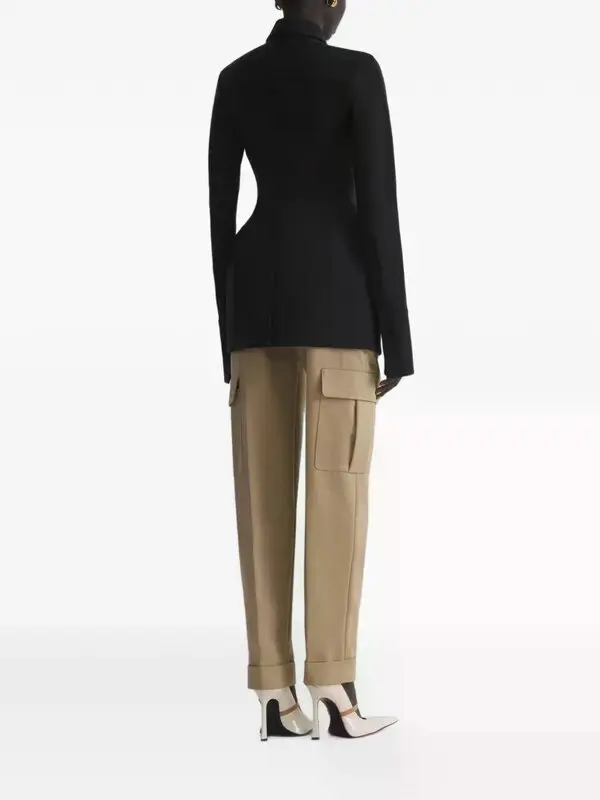 MUGLER Black Shirt Jacket