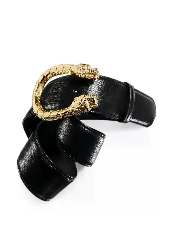Gucci Dionysus Leather Belt With Gold-tone Hardware
