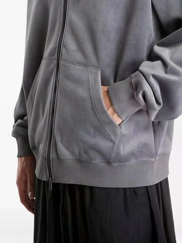 Y3 Velvet Zip-up Hoodie