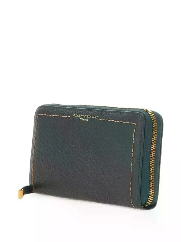 GIANNI CHIARINI Bubble Leather Wallet - Green