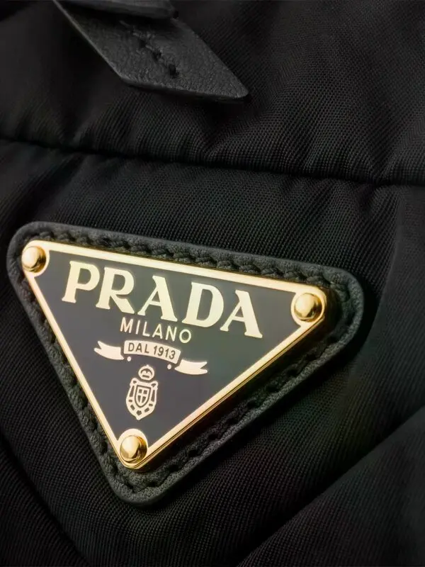 Prada Padded Re-nylon Shoulder Bag - Black