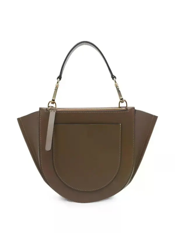 WANDLER Hortensia Leather Clutch Bag
