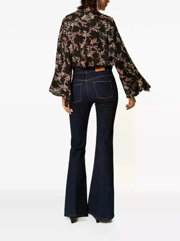 TWINSET Belt-loop Flared Jeans