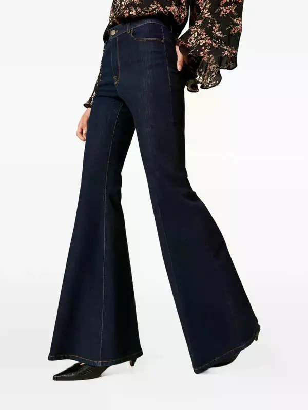 TWINSET Belt-loop Flared Jeans