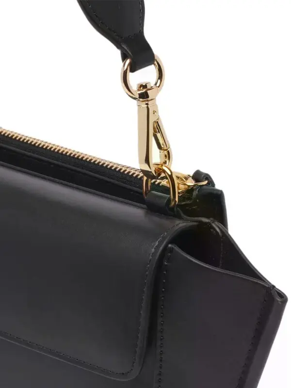 WANDLER Mini Hortensia Leather Clutch Bag