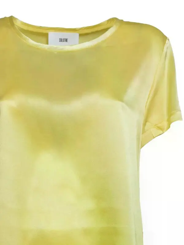 SOLOTRE Satin-finish Short-sleeved T-shirt