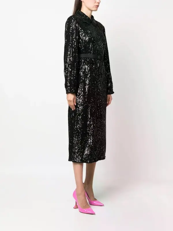 SELF-PORTRAIT Sequined Embellishment Coat