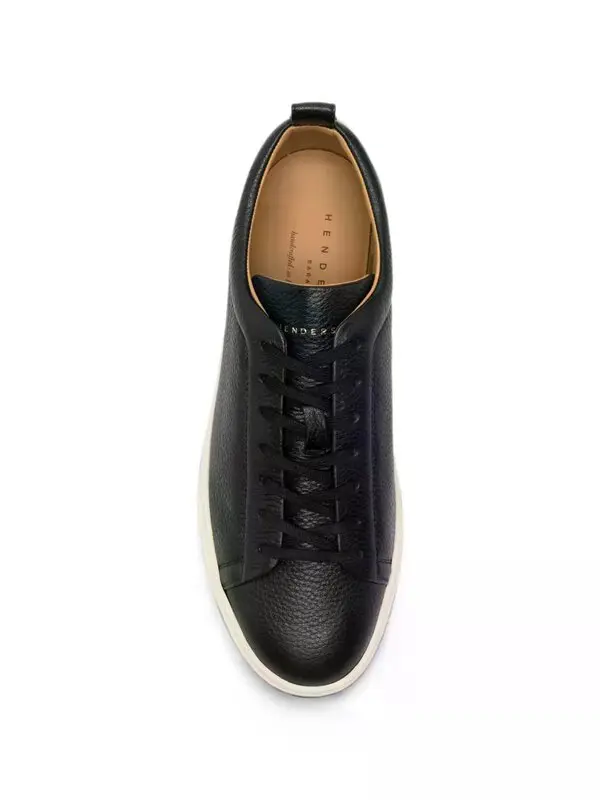 HENDERSON BARACCO Grainy Leather Lace-up Sneakers