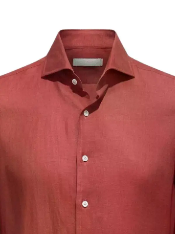 100HANDS Long-sleeve Buttoned Shirt - Red