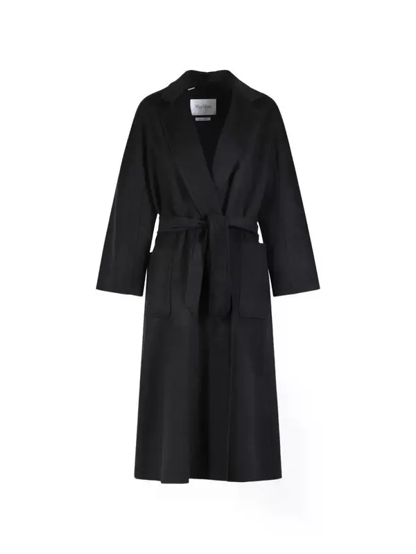 Max Mara Ludmilla Belted Cashmere Coat - Black